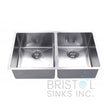 Bristol Stainless steel undermount sink – Kwizine en stock