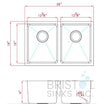 Bristol Stainless steel undermount sink – Kwizine en stock